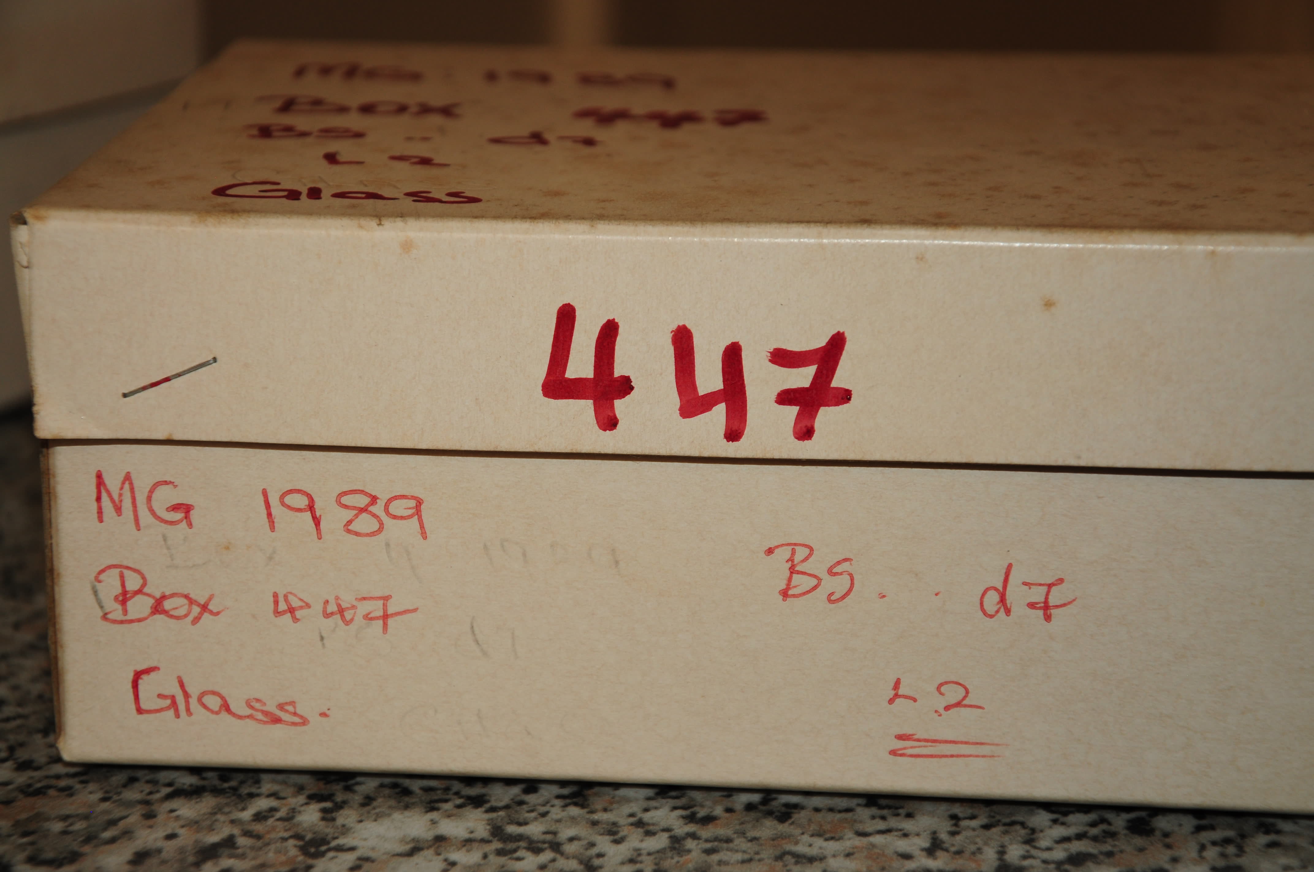 Box with markings (view 2) - Five Hundred Year Archive