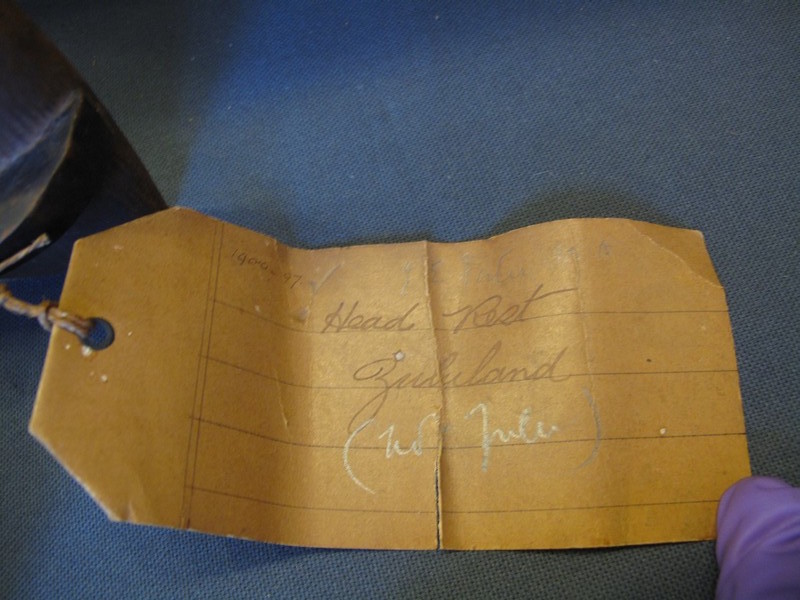 Brown paper label (view 2) - Five Hundred Year Archive